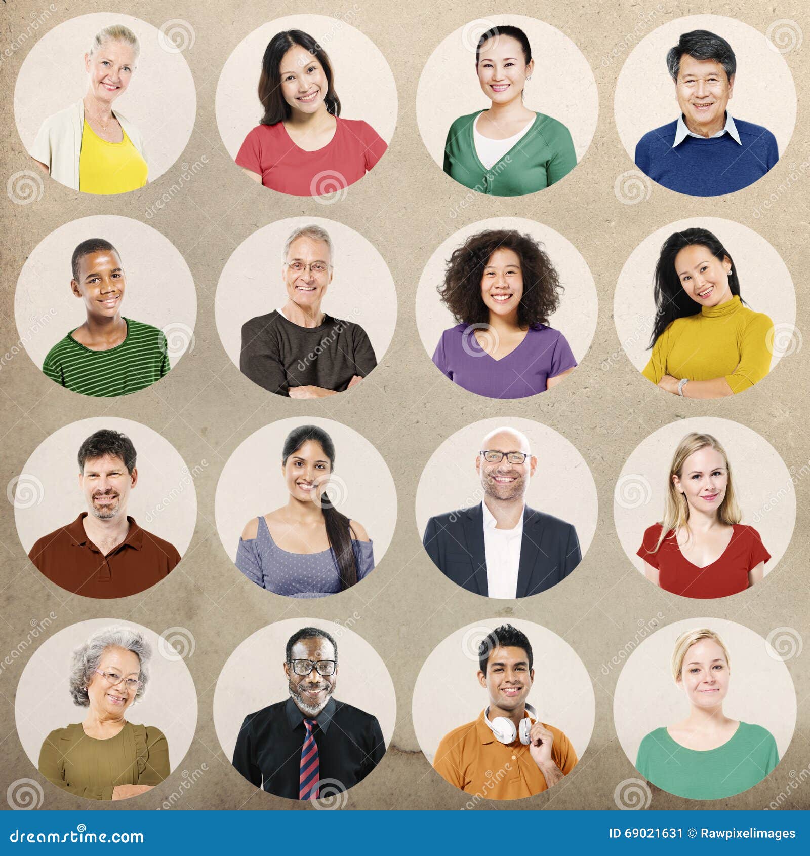 Diverse Group People Multiethnic Collection Concept Stock Image - Image ...