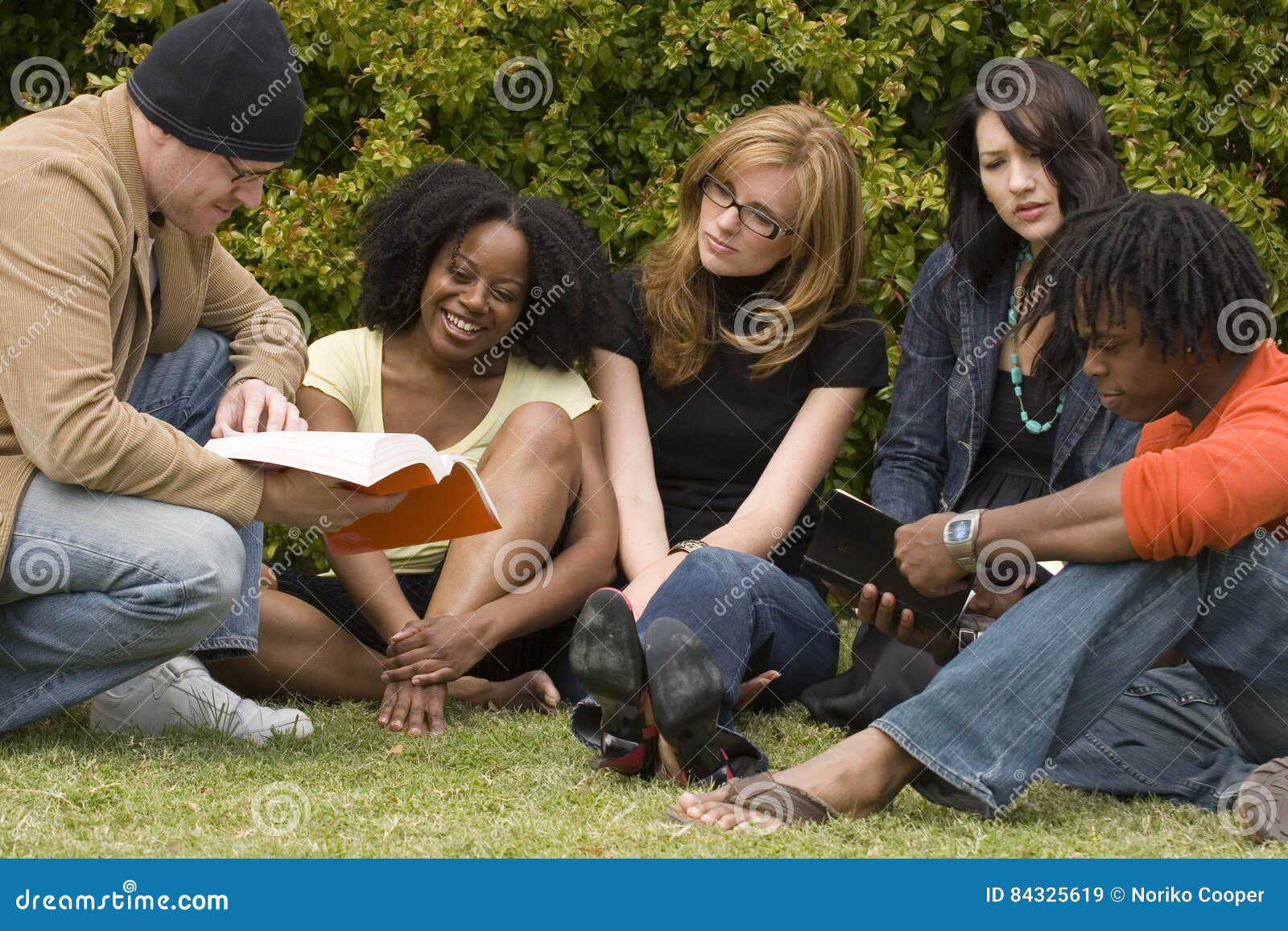 Diverse Group of People Reading and Studying. Stock Image - Image of ...