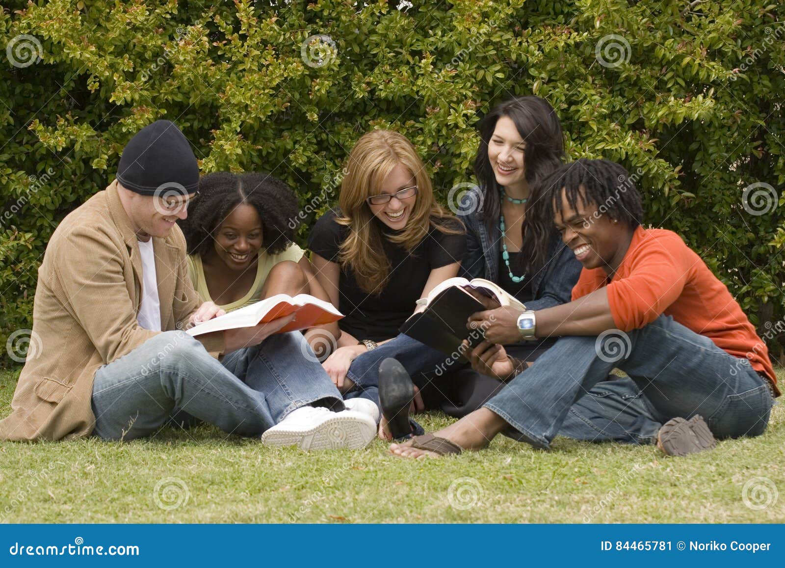 Diverse Group of People Reading and Studying. Stock Image - Image of ...