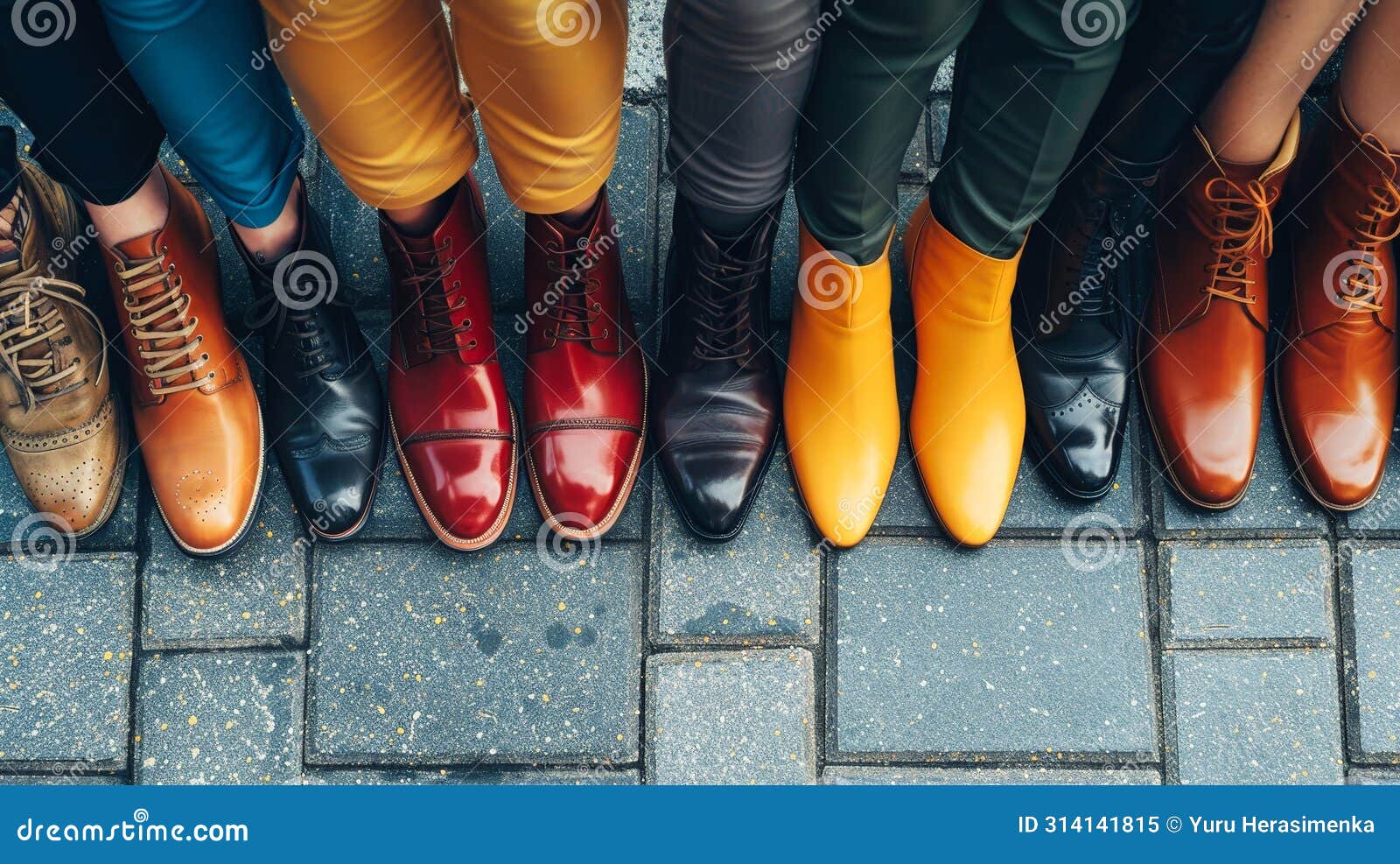 A Diverse Group of People Standing Side by Side, Each Wearing a ...