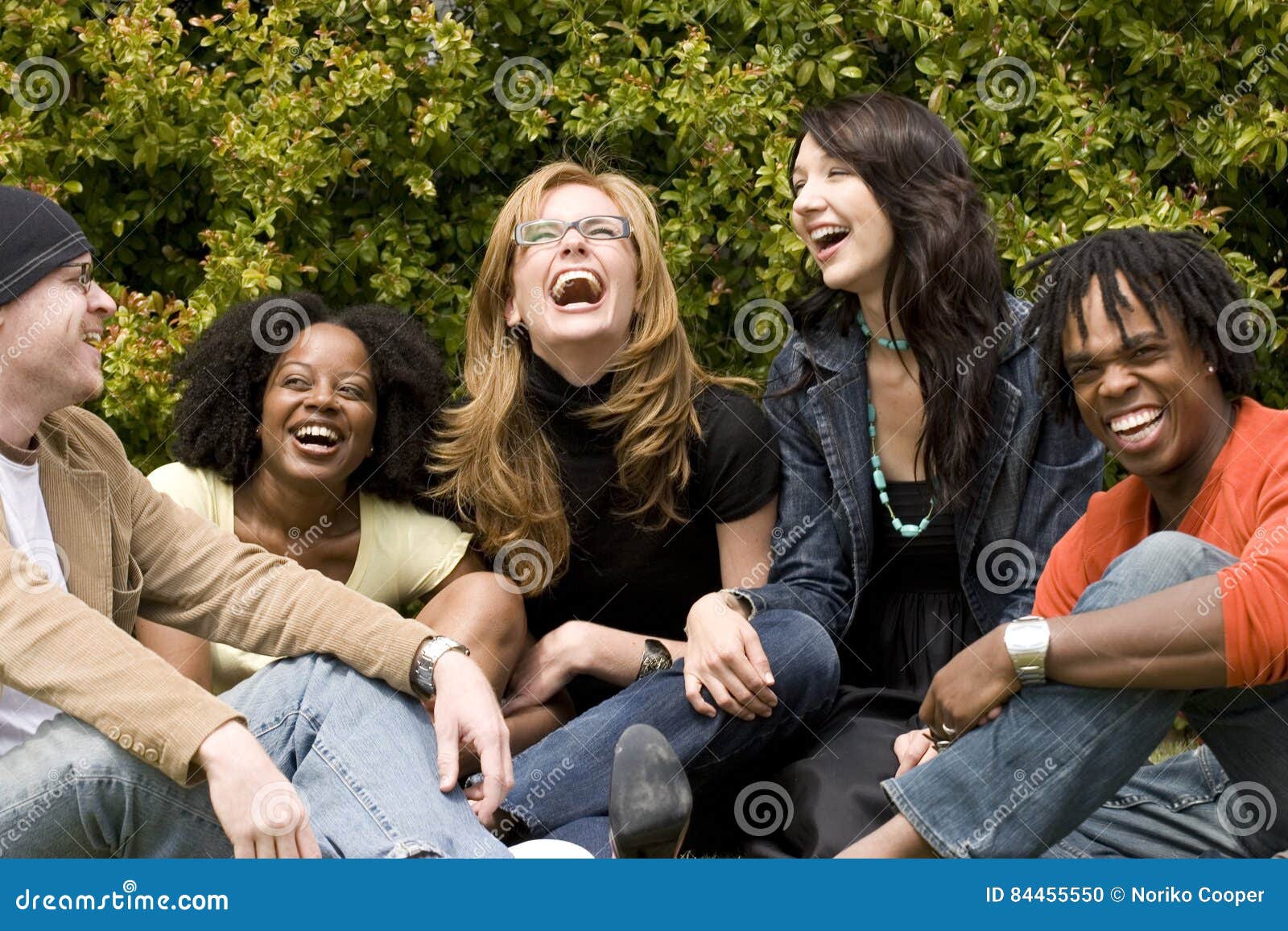 Diverse Group of People Talking and Laughing. Stock Photo - Image of ...