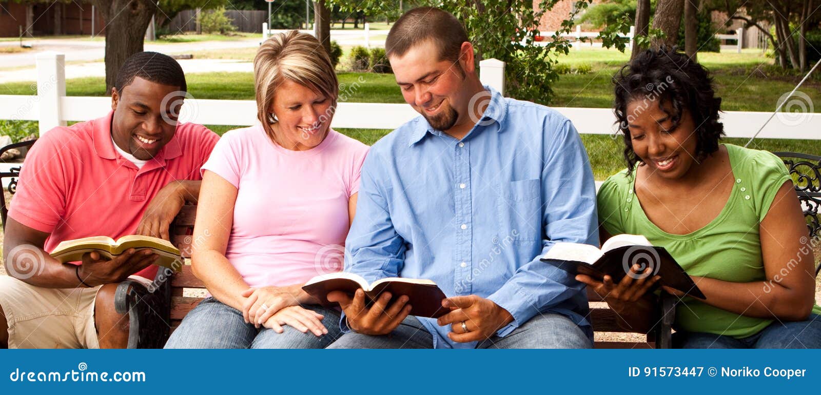Diverse Group of People Talking and Reading. Stock Image - Image of ...