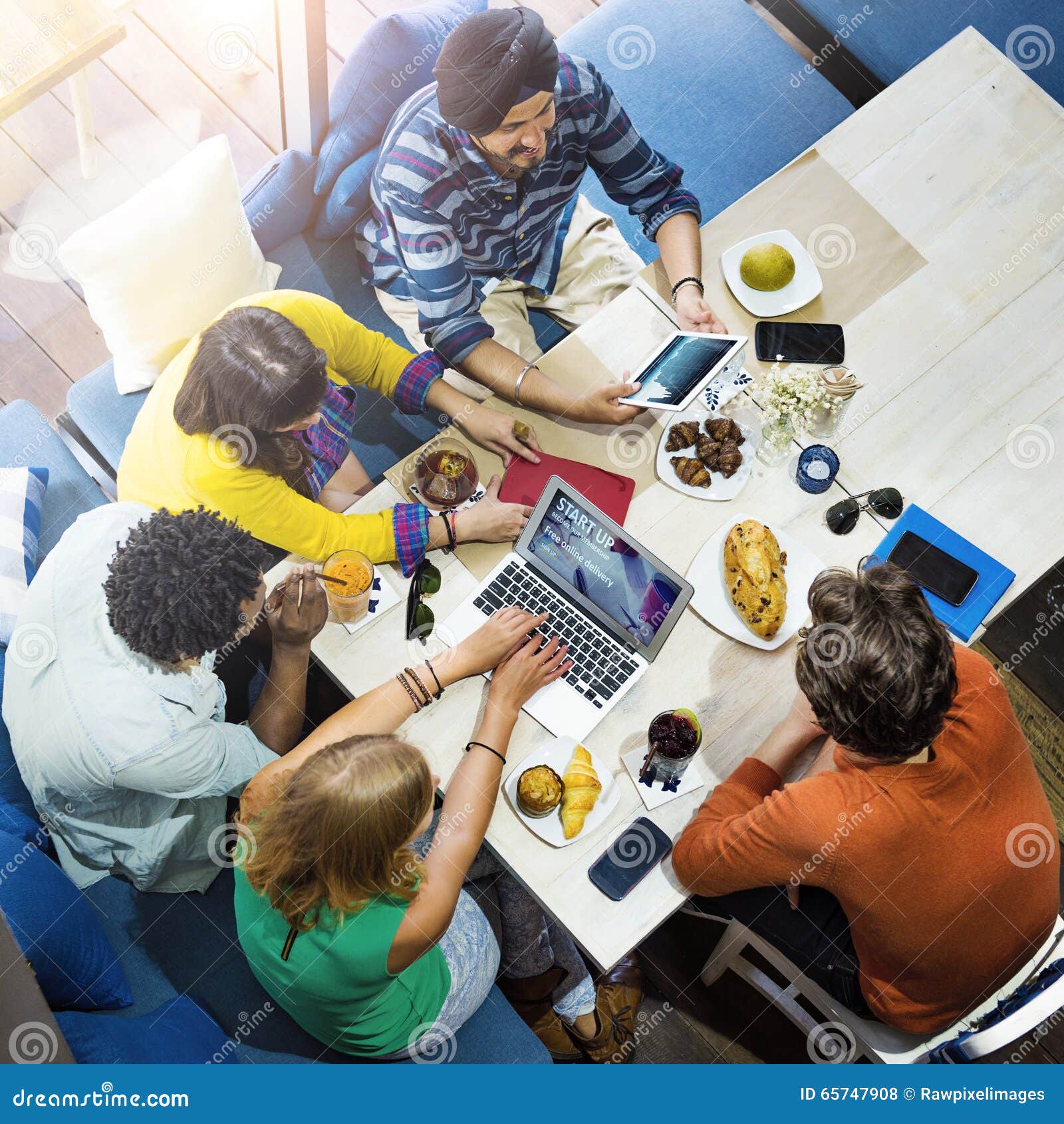 Diverse Group People Working Together Concept Stock Photo - Image of ...