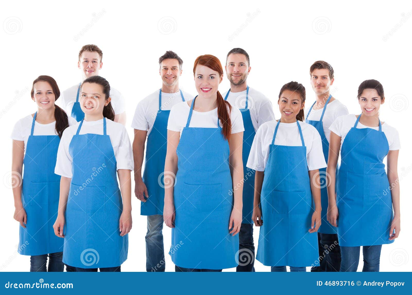 Diverse Group of Professional Cleaners Stock Photo - Image of ...
