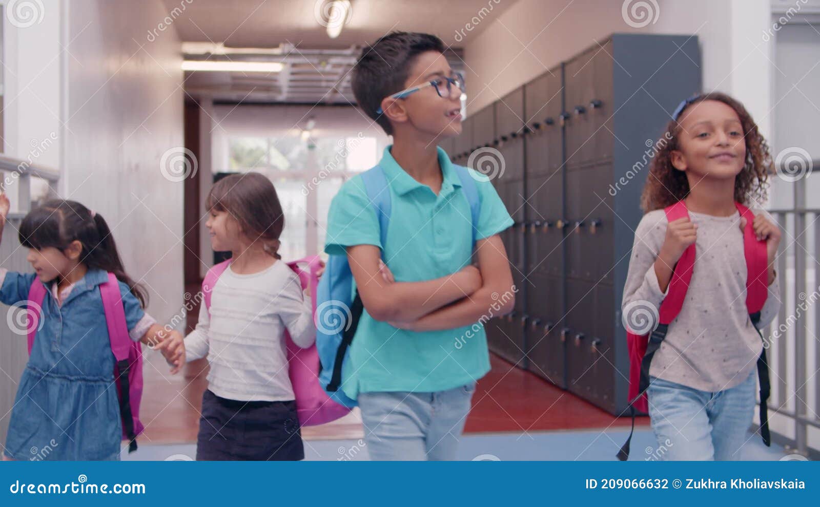 Diverse Group of School Students of Different Ages Stock Footage ...