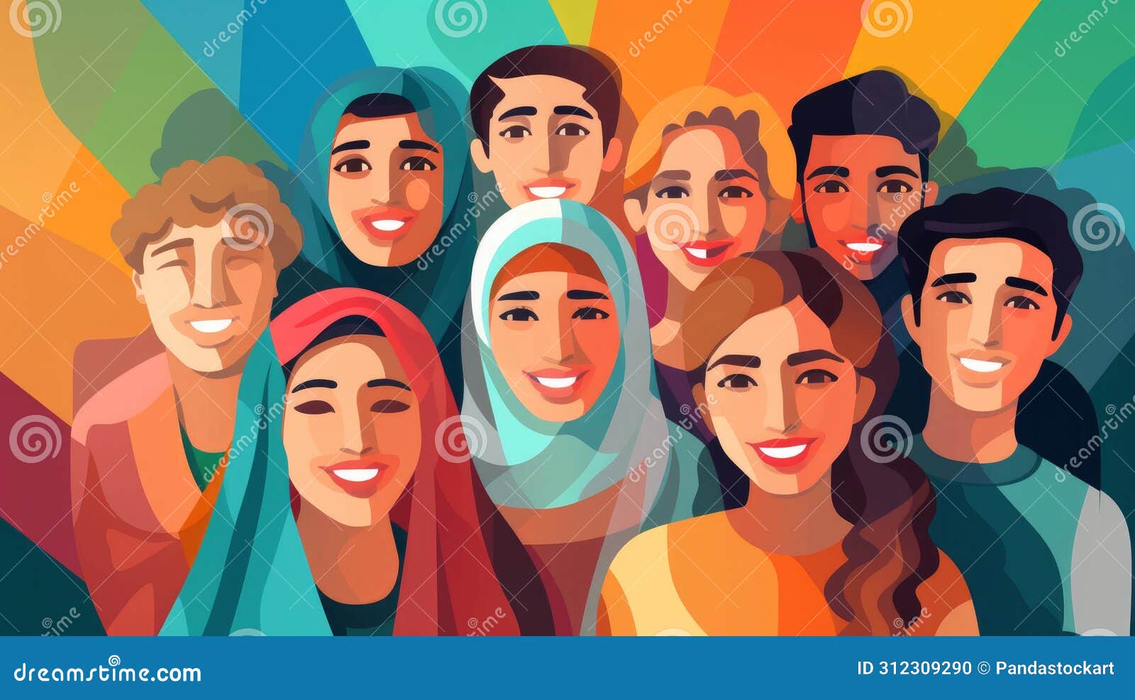 A Diverse Group of Students from Different Ethnic Backgrounds ...