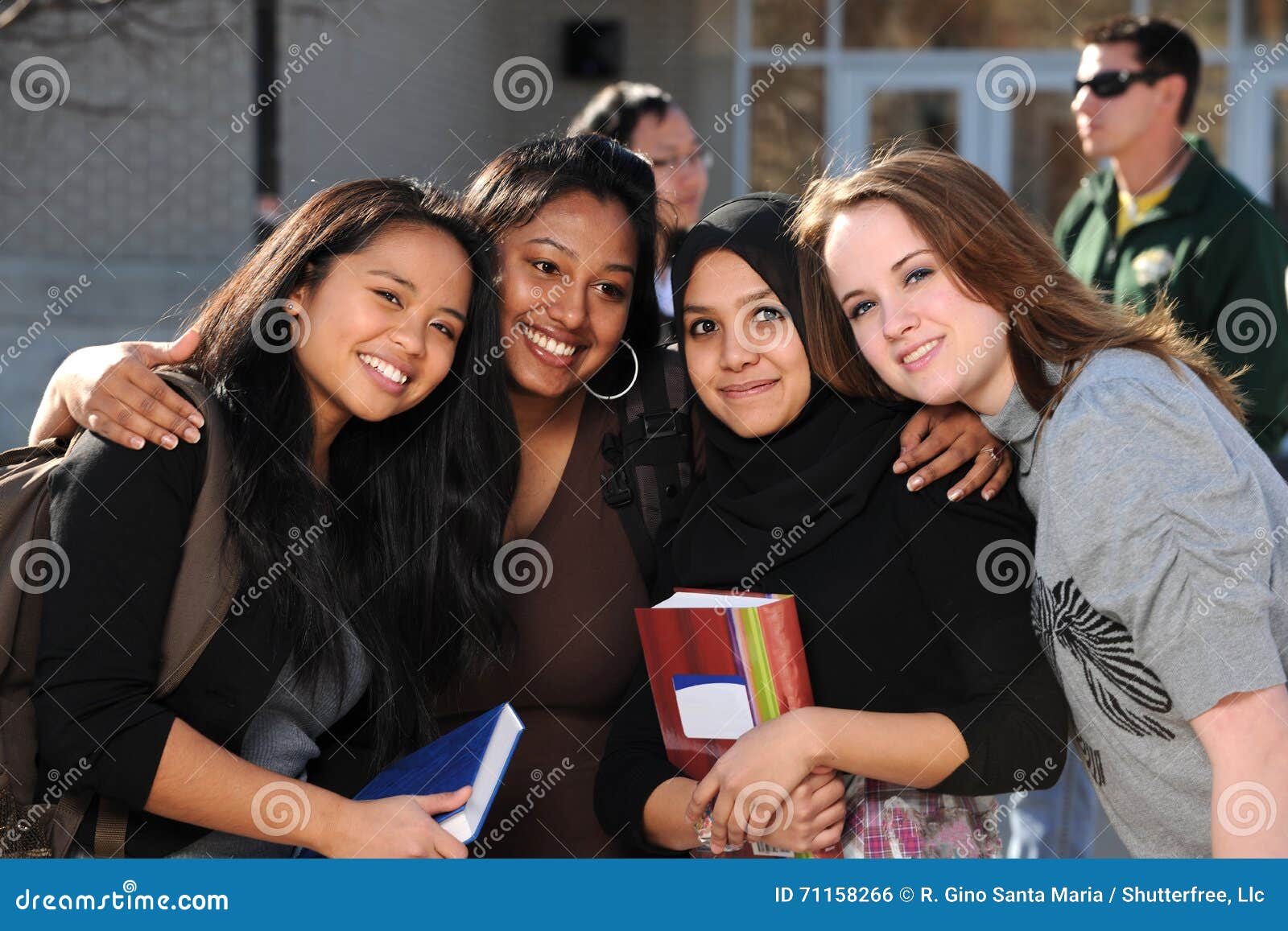 Diverse Group of Students stock photo. Image of male - 71158266