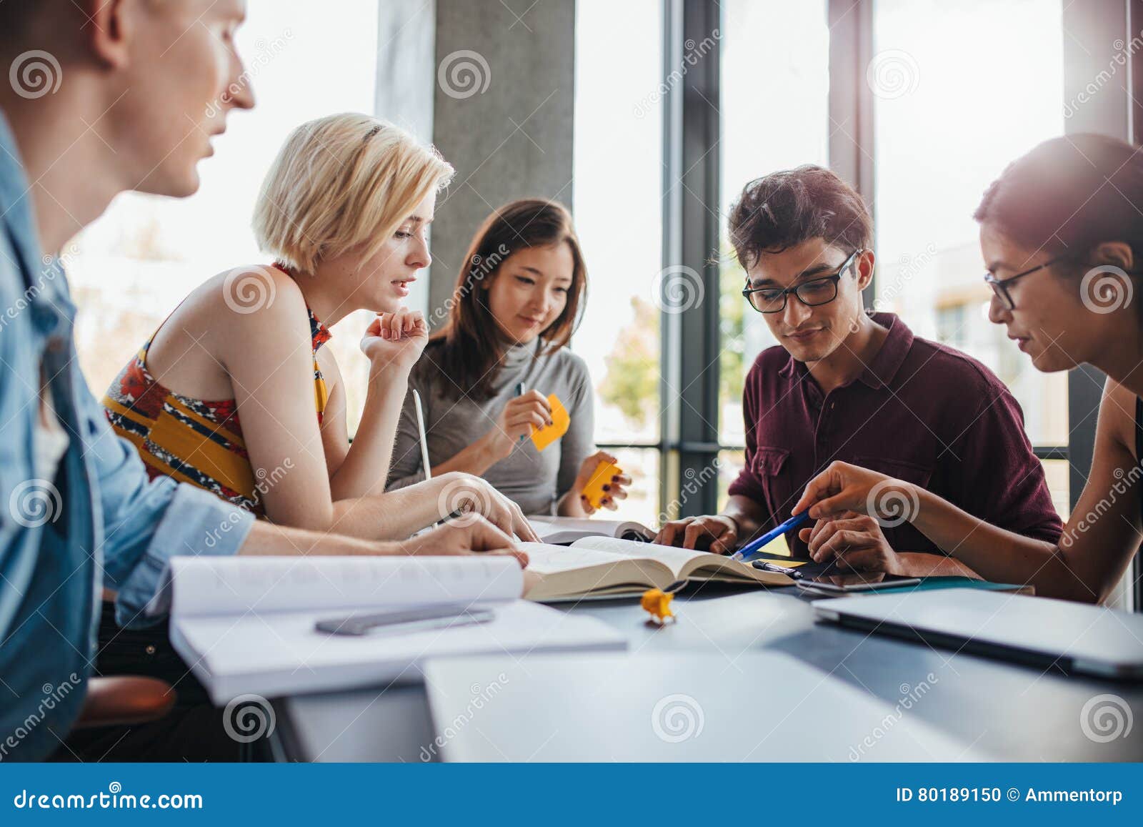 Diverse Group of Students Studying at Library Stock Photo - Image of ... Diverse Group of Students Studying at Library Stock Photo - Image of ...