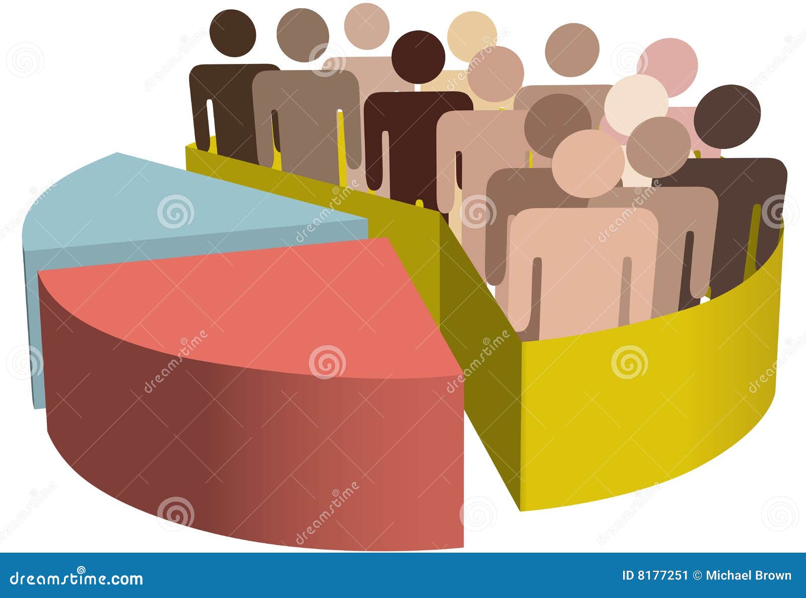 Diverse Group of Symbol People As Data in a Chart Stock Vector ...