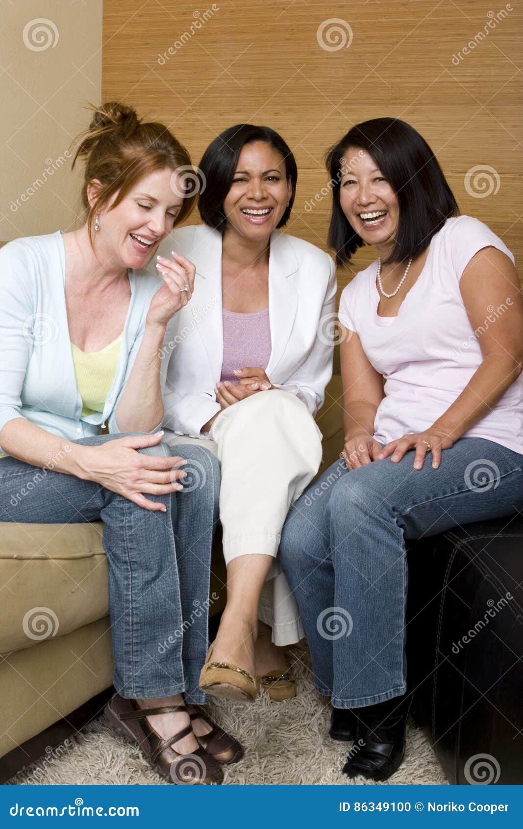 Diverse Group of Woman Laughing and Talking. Stock Photo - Image of ...