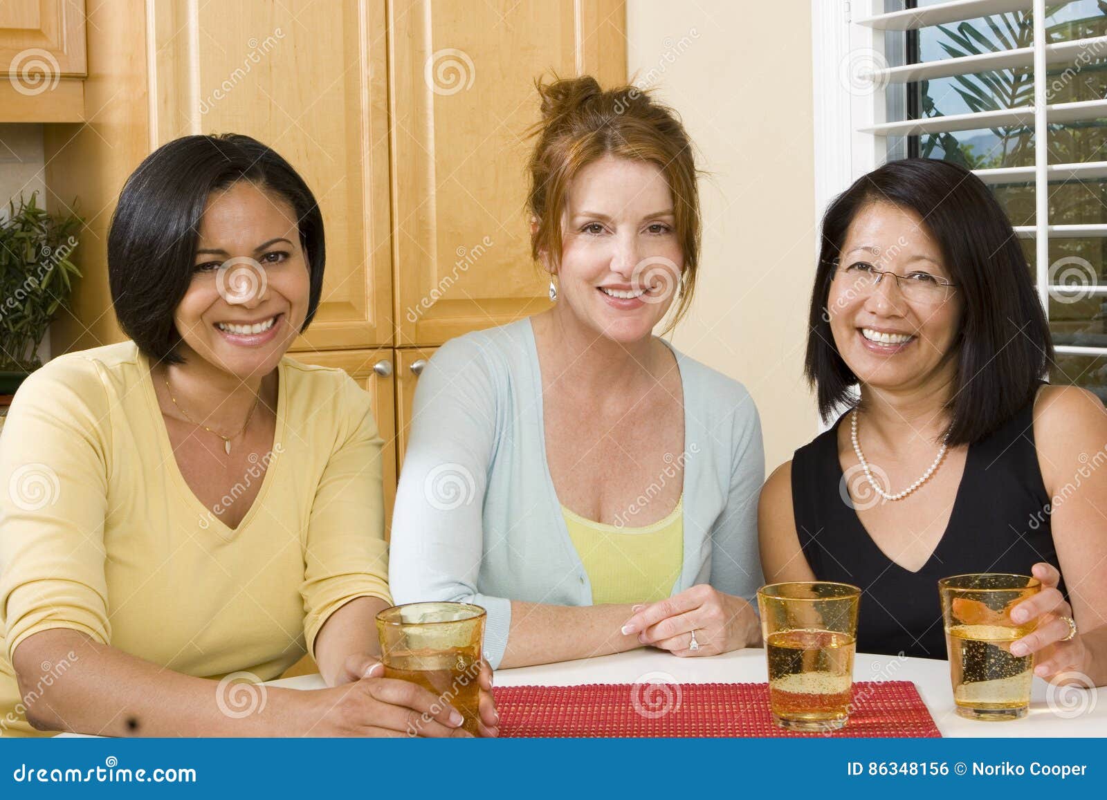 Diverse Group of Woman Laughing and Talking. Stock Photo - Image of ...