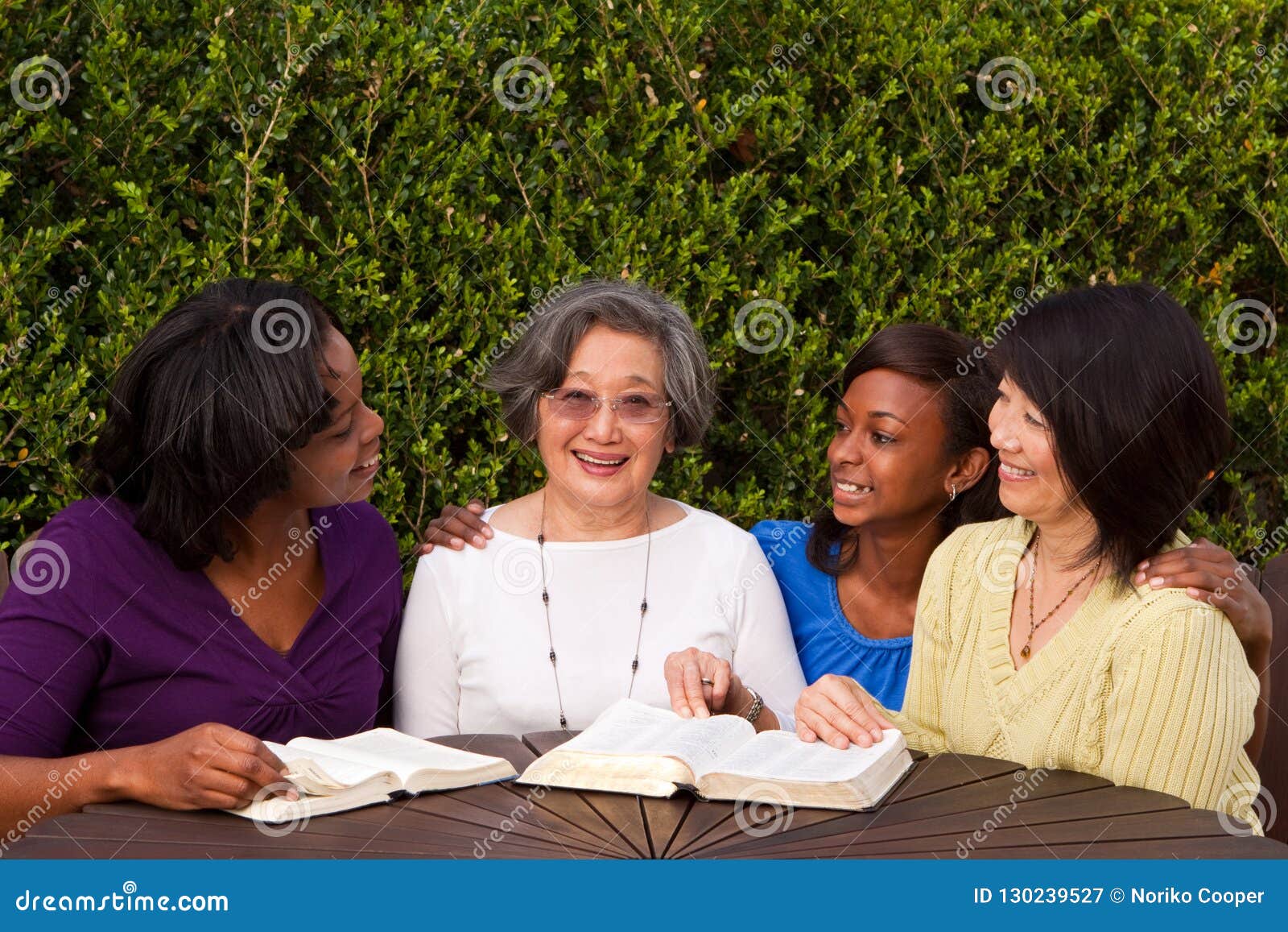 Diverse Group of Woman in a Small Group. Stock Image - Image of book ...
