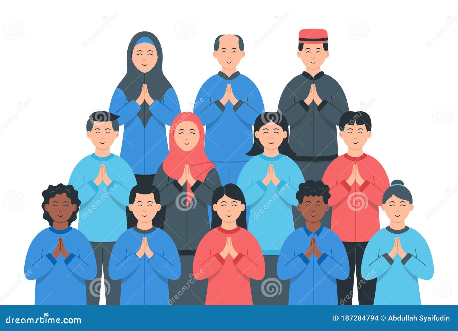 Diverse Groups of People, Diverse Multiracial Stock Vector ...