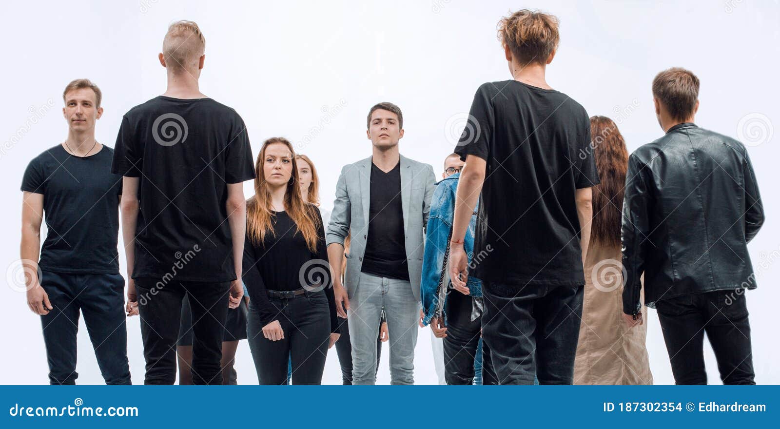 Diverse Groups of Youth Stepping Towards Each Other Stock Photo - Image ...