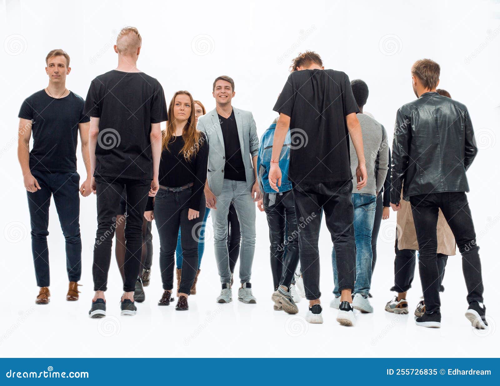 Diverse Groups of Youth Stepping Towards Each Other Stock Image - Image ...