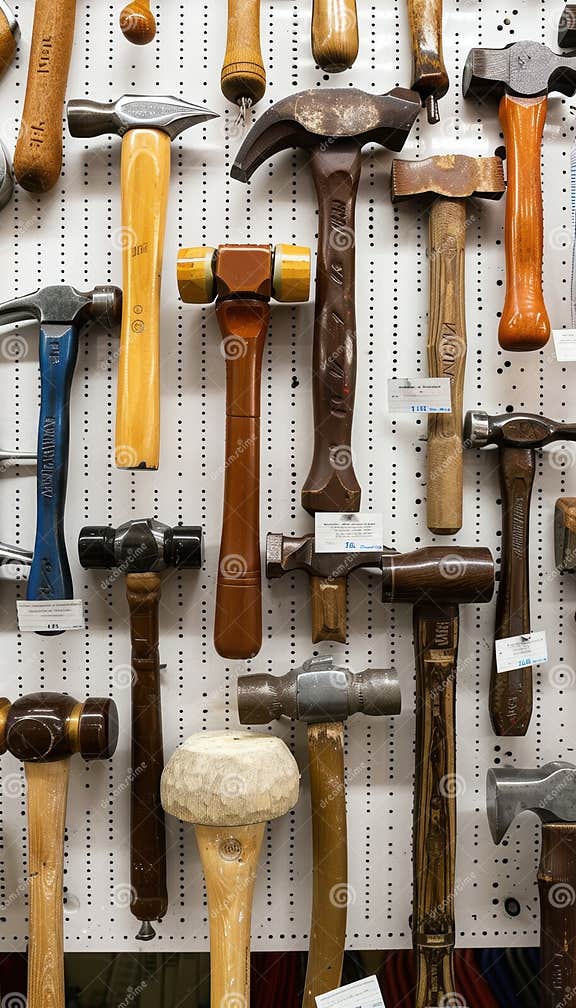 Diverse Hammer Selection for Hardware Projects - Ball Peen, Claw, and ...