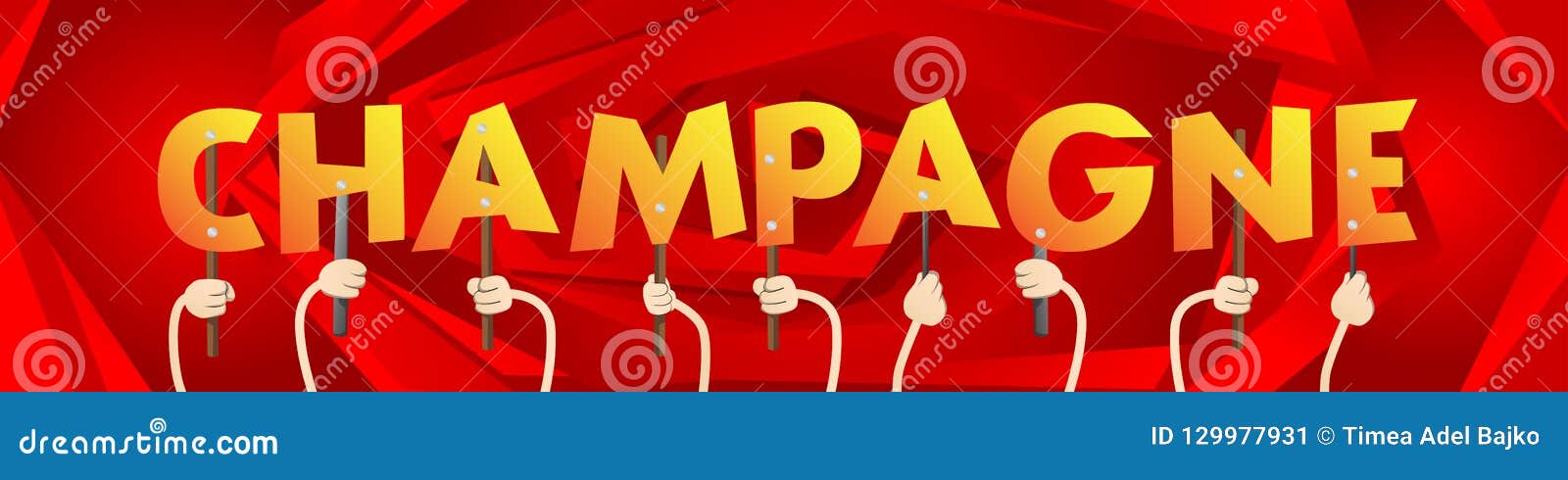 Hands Holding the Word Champagne. Editorial Photo - Illustration of ...