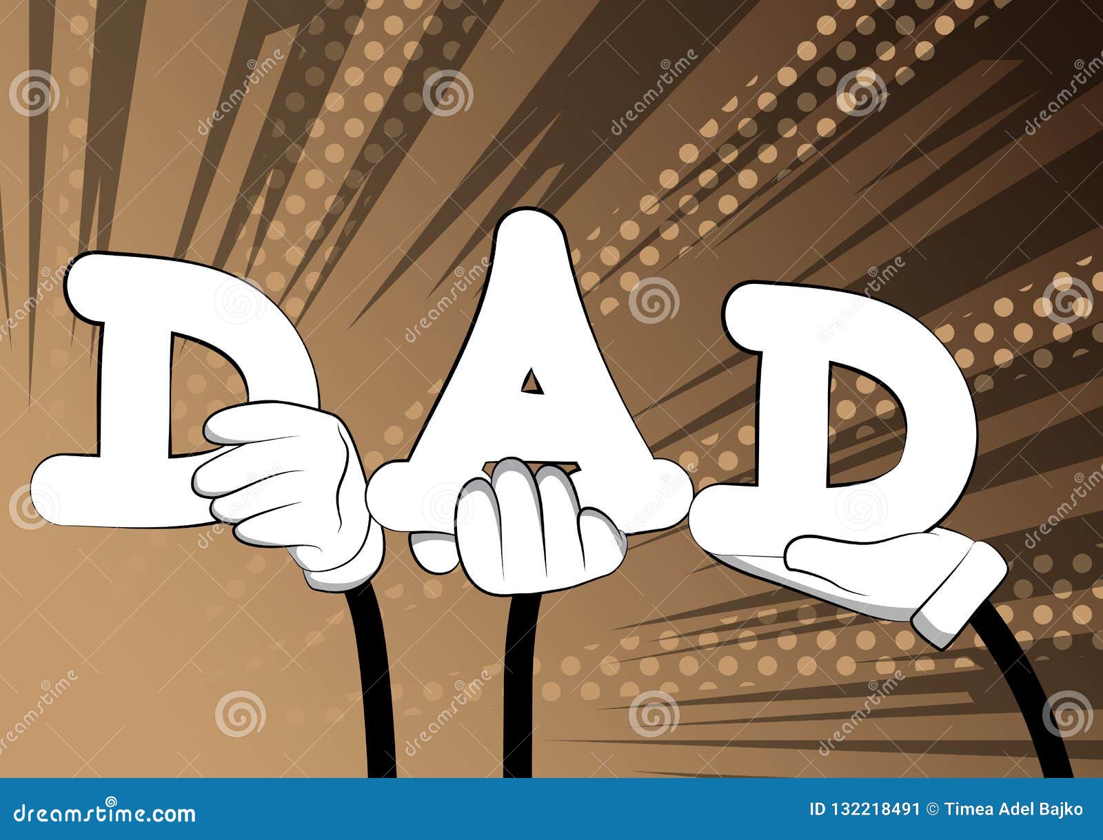 Diverse Hands Holding the Word Dad. Vector Illustration Stock Vector ... Diverse Hands Holding the Word Dad. Vector Illustration Stock Vector ...