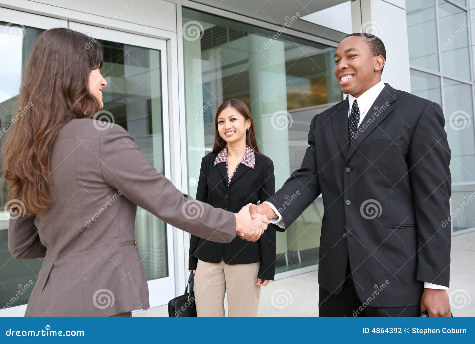 Diverse Handshake stock photo. Image of attractive, debate - 4864392