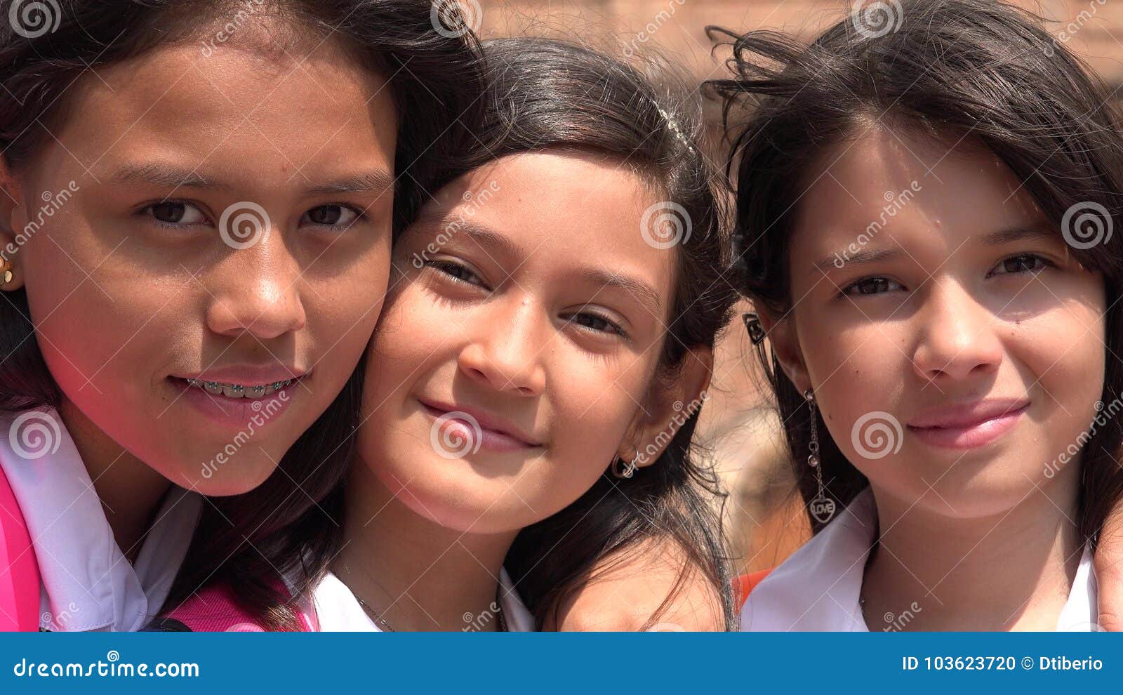 Diverse Hispanic Female Children Stock Photo - Image of spanish ...