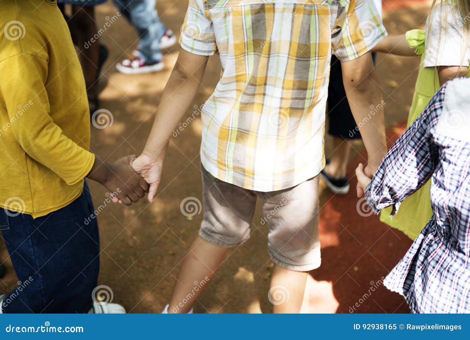 Diverse Kids Holding Hands Together Stock Image - Image of enjoying ...
