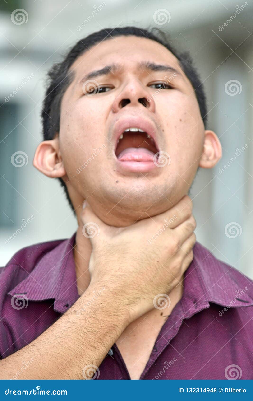 Diverse Male Choking stock photo. Image of choke, chokes - 132314948