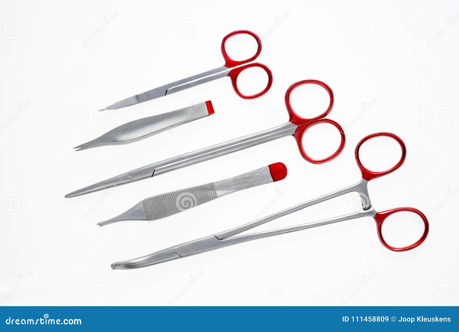 Surgical Instruments Isolated on White Background Stock Image - Image ...
