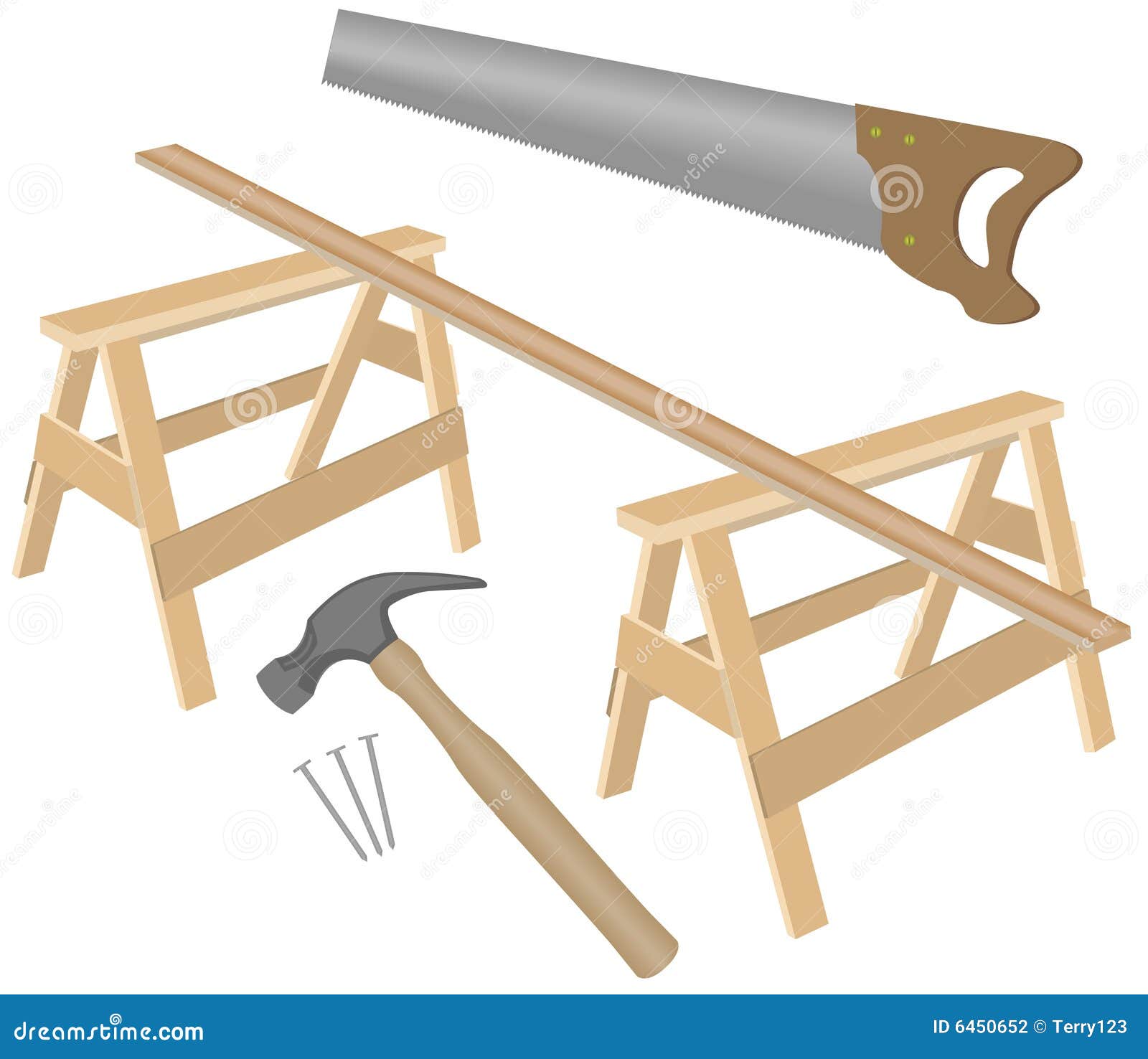 Diverse menuiserie illustration de vecteur. Illustration of marteau ...