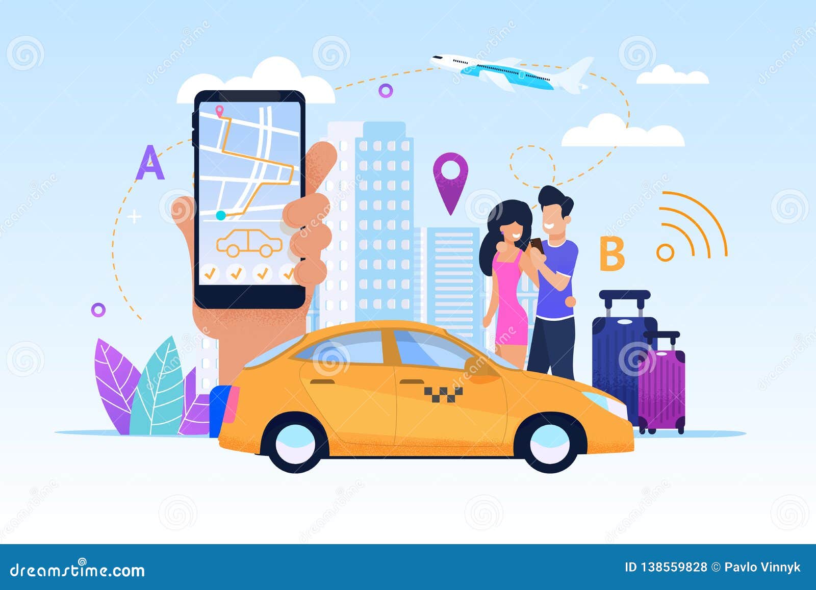 Fleet Safety Solutions With Vehicles Monitoring System Outline Hands ...