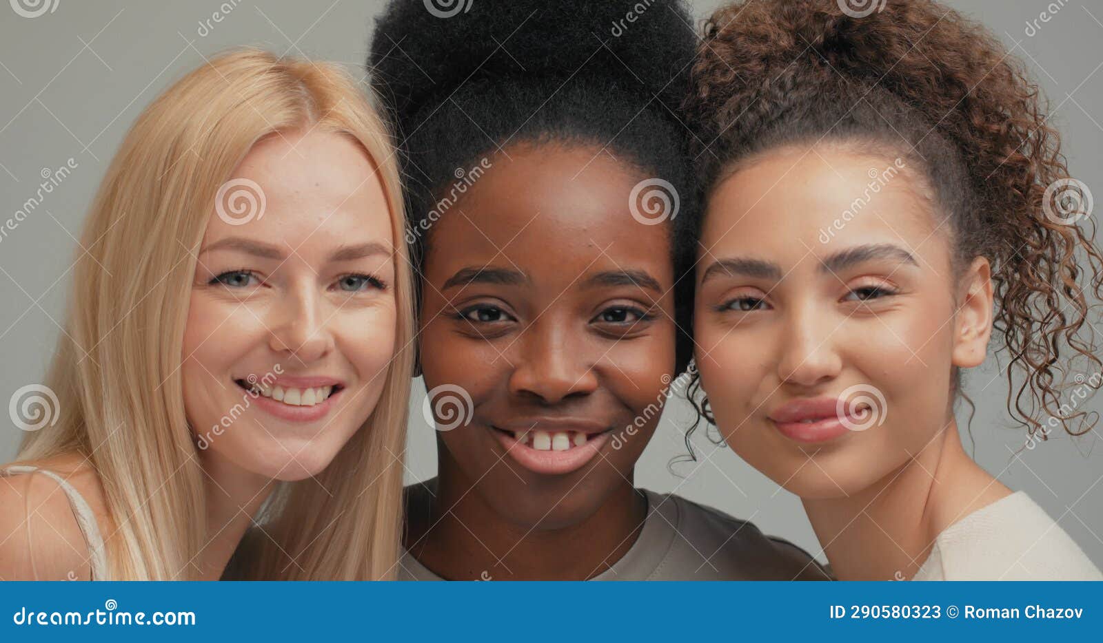 Diverse Multi Ethnic Female Models of Different Race, Hair Colour ...