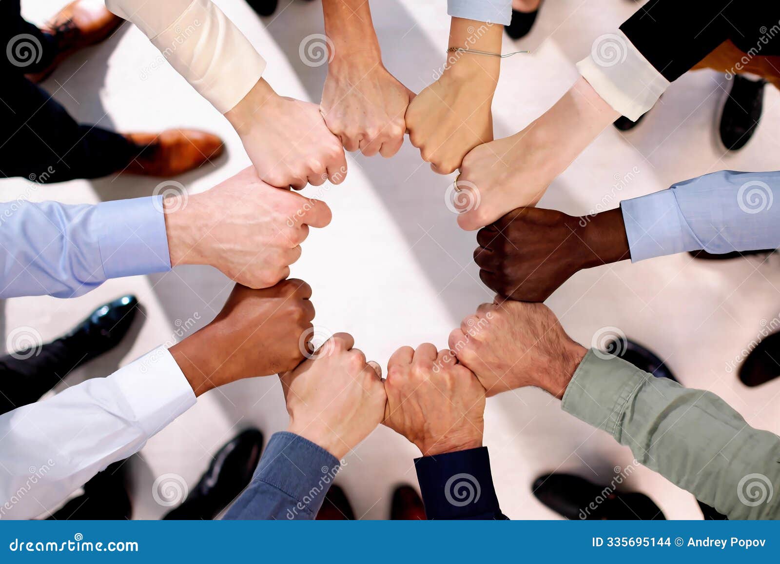 Diverse Multicultural Hand Stack in Circle Stock Photo - Image of ...