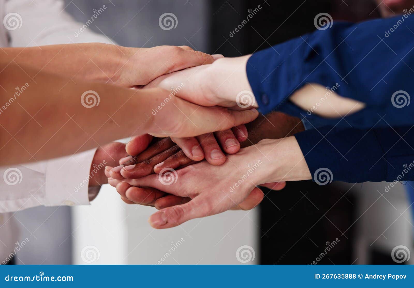Diverse Multicultural Hand Stack in Circle Stock Photo - Image of black ...
