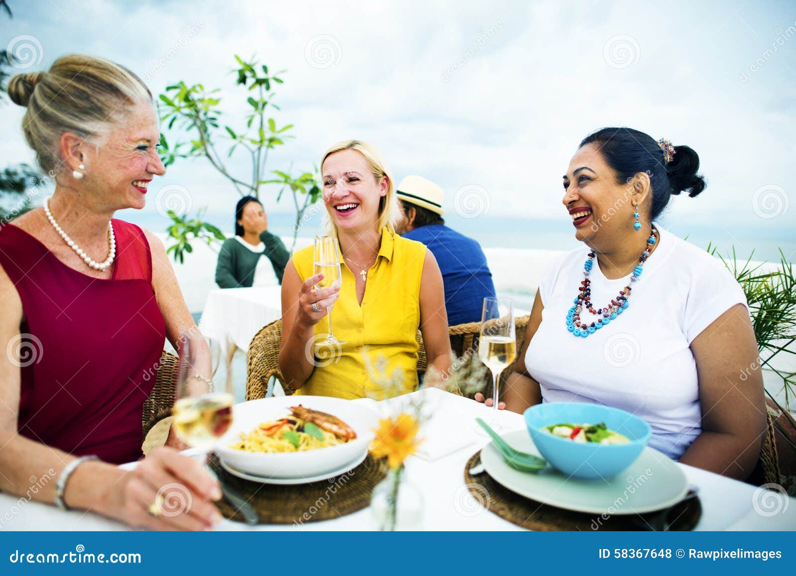 Diverse Neighbors Drinking Party Rooftop Concept Stock Photo - Image of ...