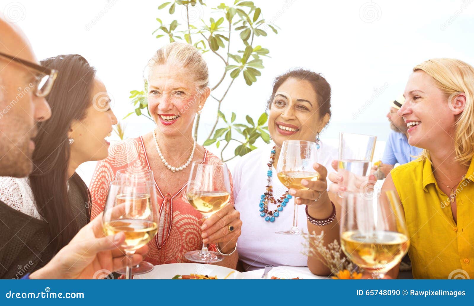 Diverse Neighbors Drinking Party Rooftop Concept Stock Photo - Image of ...