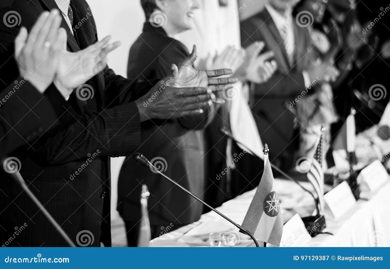 Diverse People Clapping Hands Conference Stock Image - Image of ...