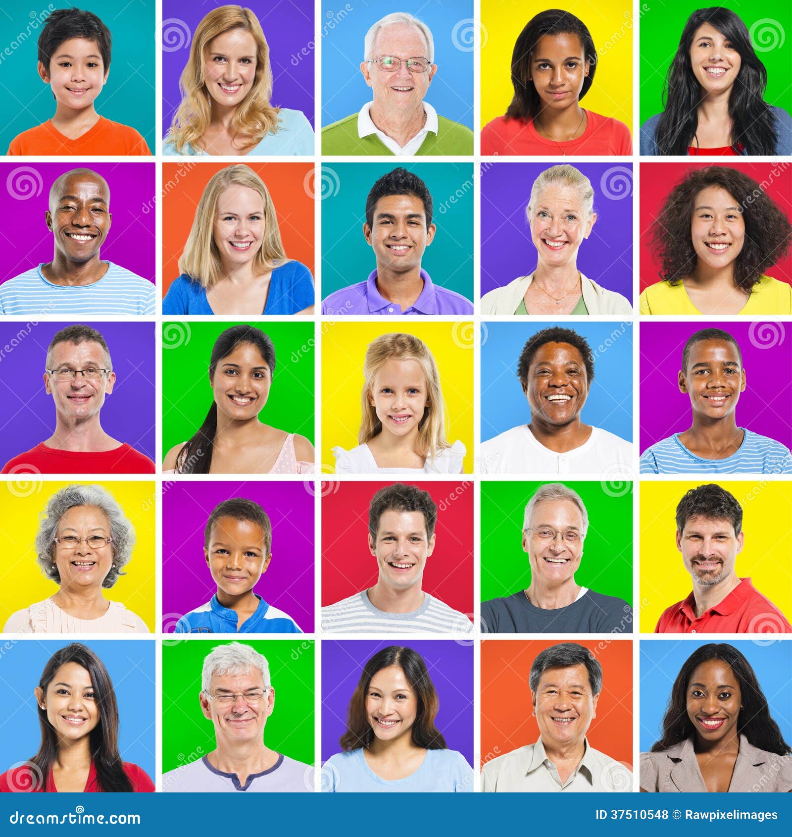 Diverse People on Colorful Background Stock Photo - Image of people ...