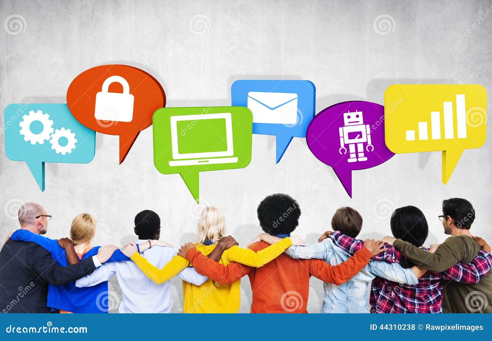 Diverse People and Computer Concepts Stock Photo - Image of concepts ...