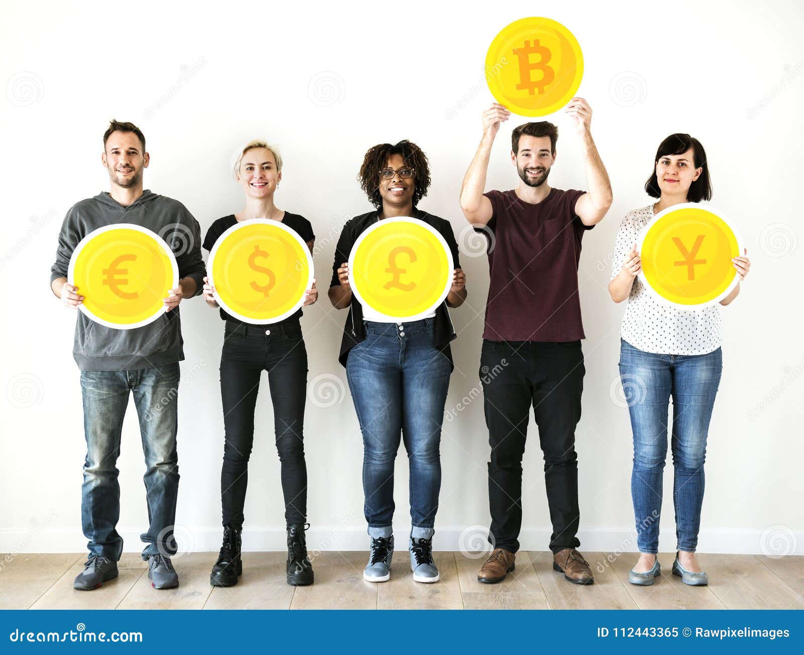 Diverse People with Currency Exchange Stock Image - Image of icon ...