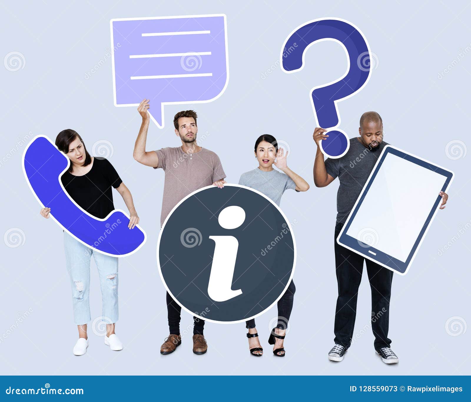 Diverse People with Customer Services Stock Image - Image of helping ...