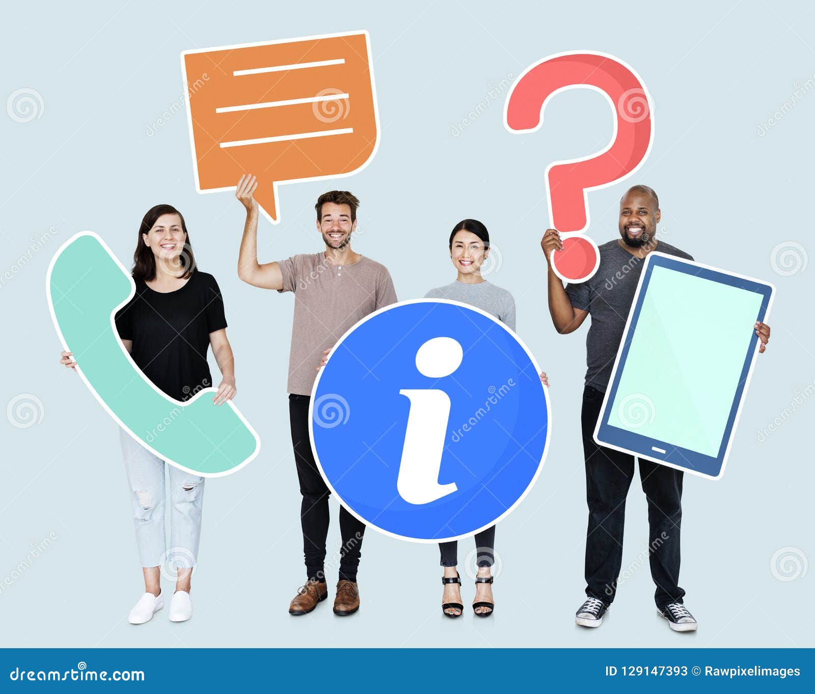 Diverse People with Customer Services Stock Image - Image of mark ...