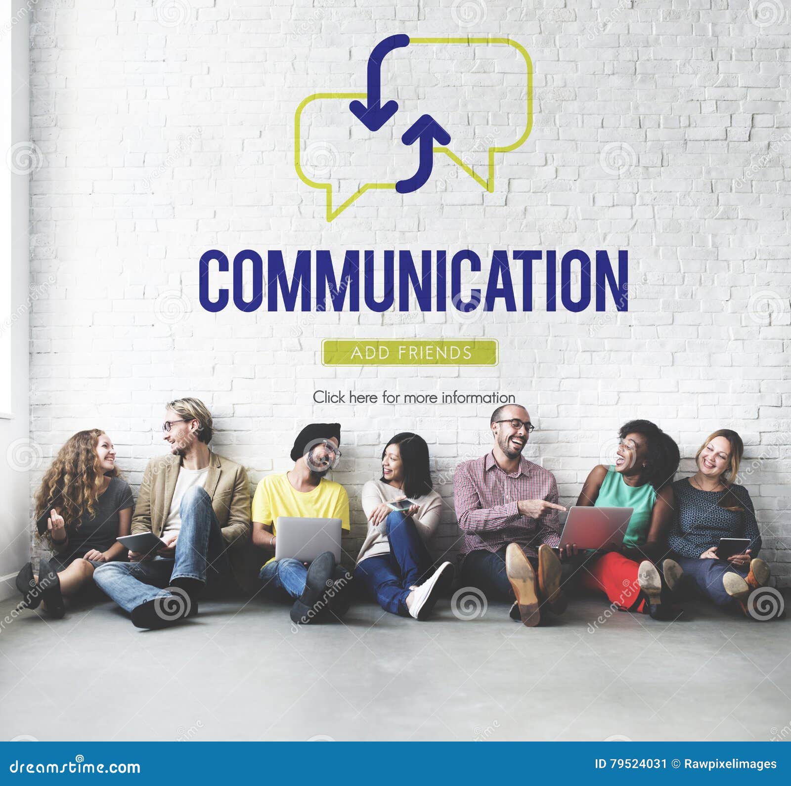 Diverse People Discussing Communication Online Concept Stock Image ...