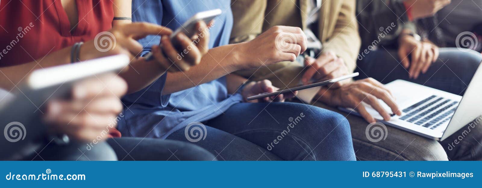 Diverse People Electronic Devices Connection Concept Stock Image ...