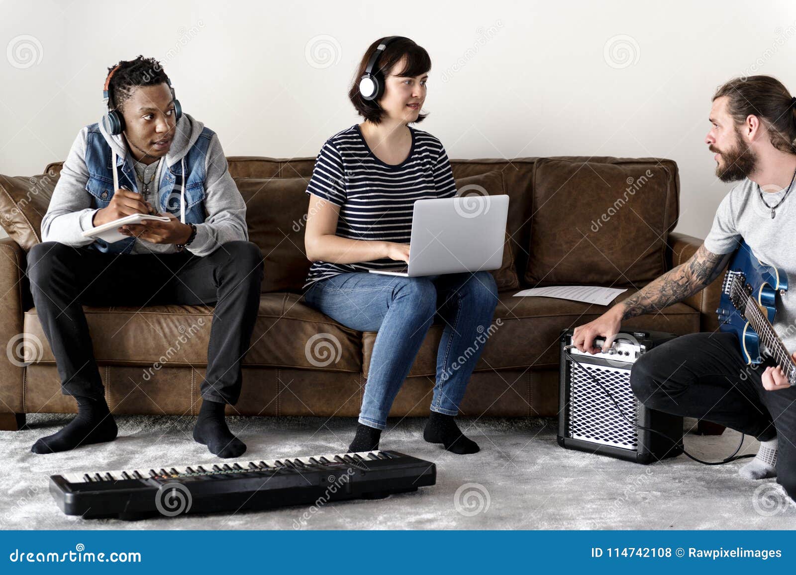 Diverse People Enjoying Music Together Stock Photo - Image of ...