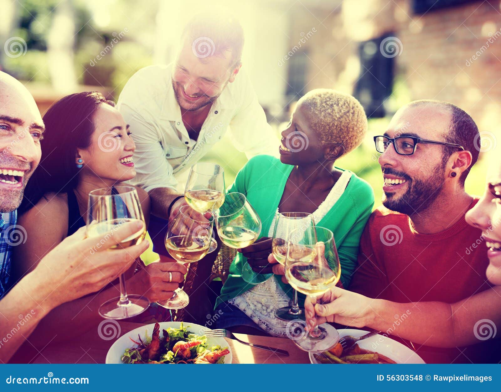 Diverse People Friends Hanging Out Drinking Concept Stock Photo - Image ...