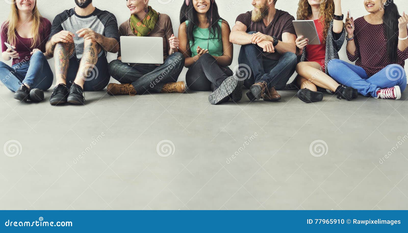 Diverse People Friendship Digital Device Connection Concept Stock Photo ...