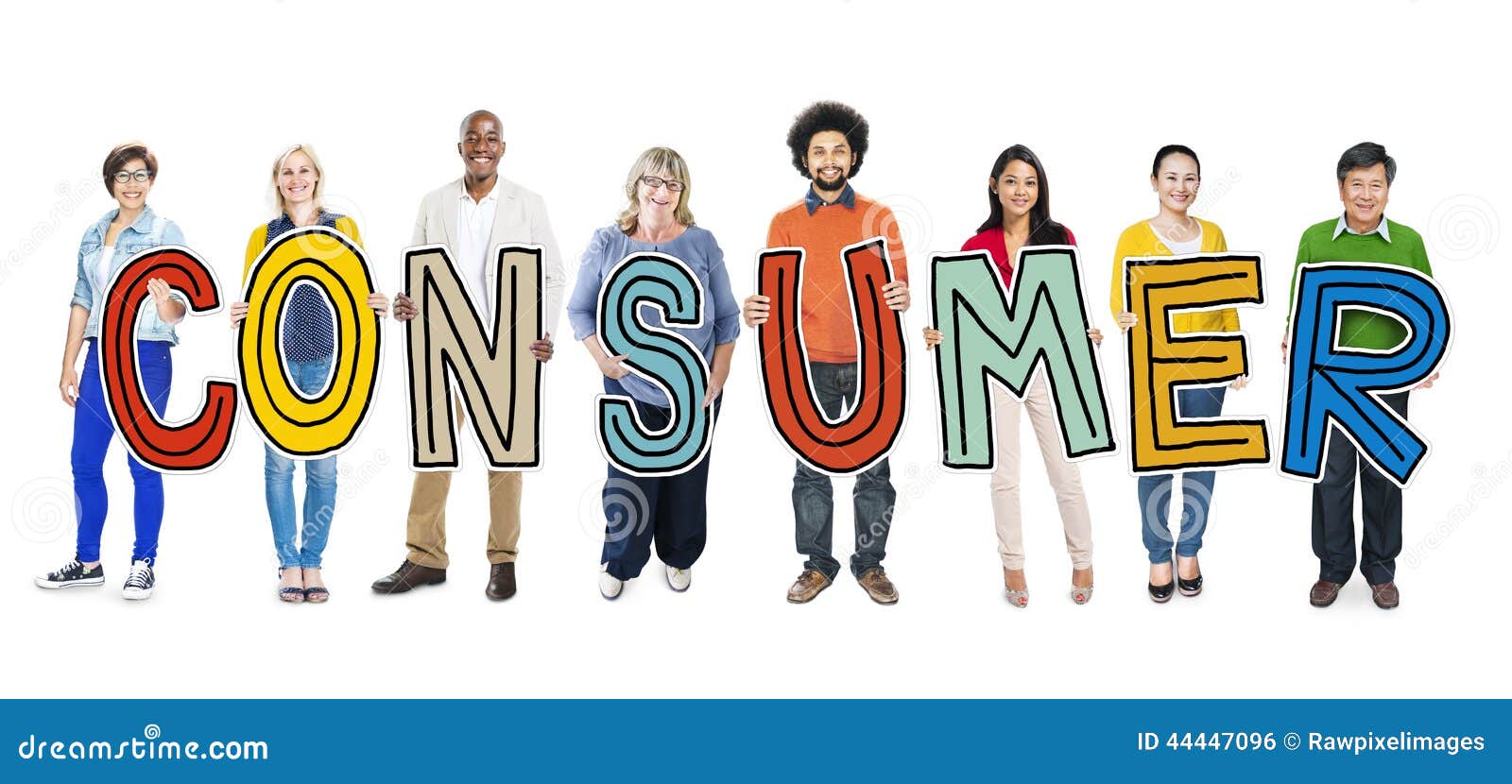 Diverse People Holding Text Consumer Stock Photo - Image of ideas ...
