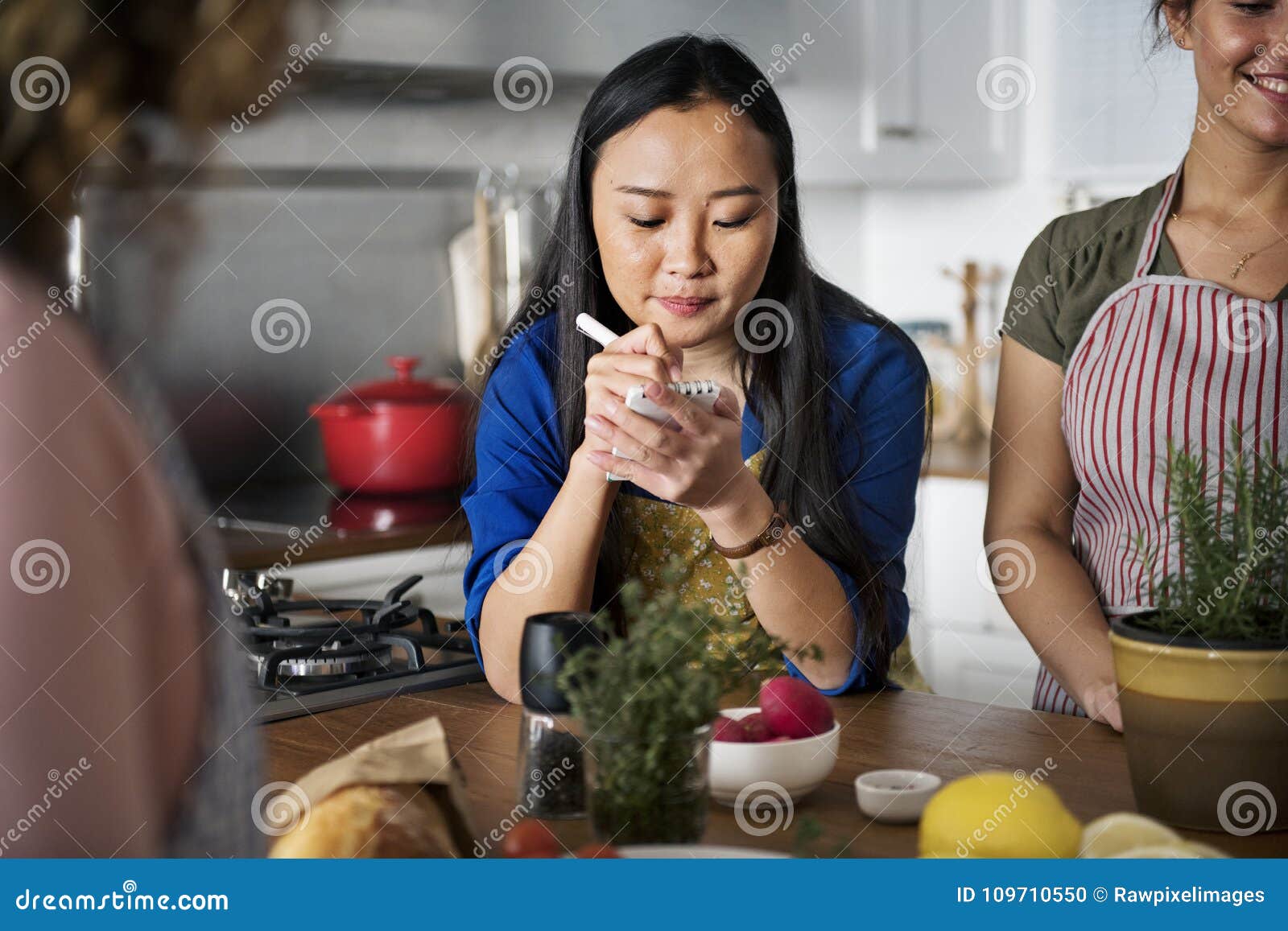Diverse People Joining Cooking Class Stock Photo - Image of korean ...