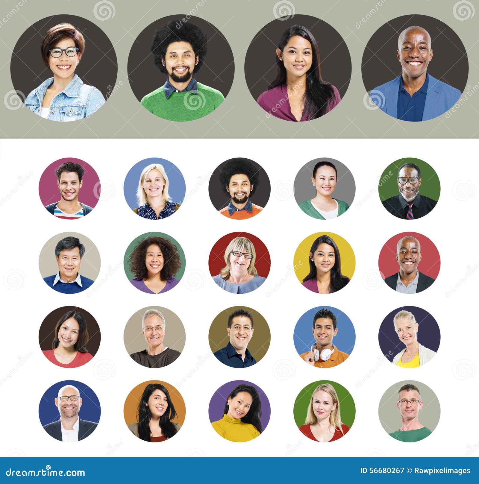 Diverse People Multi Ethnic Variation Casual Concept Stock Image ...