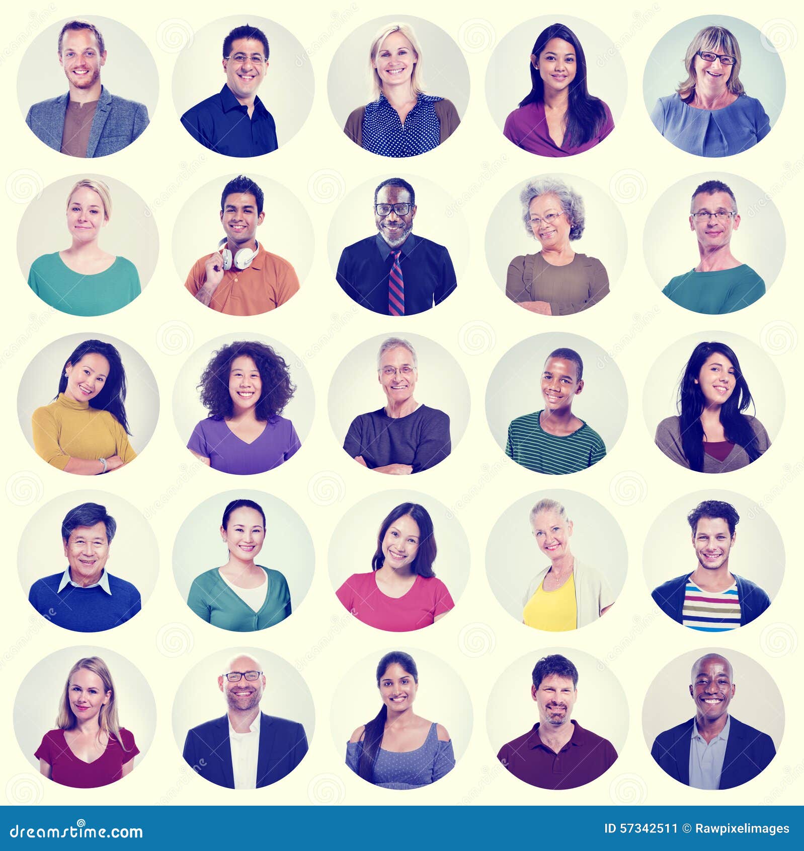 Diverse People Multi Ethnic Variation Casual Concept Stock Image ...