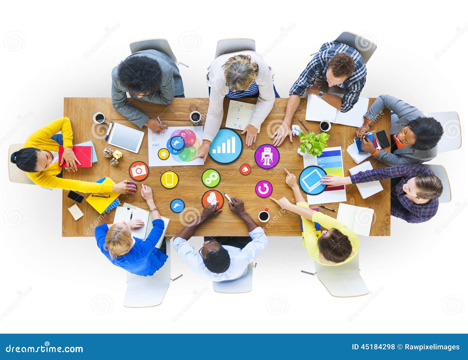 Diverse People and Social Networking Concepts Stock Illustration ...